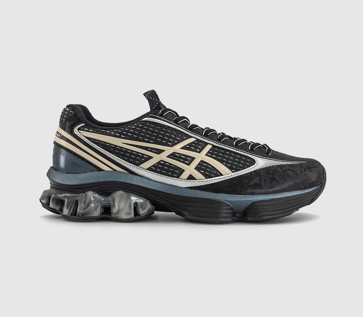 Click here for Asics US6-S Gel-kinetic Fluent Trainers Black Vani... prices