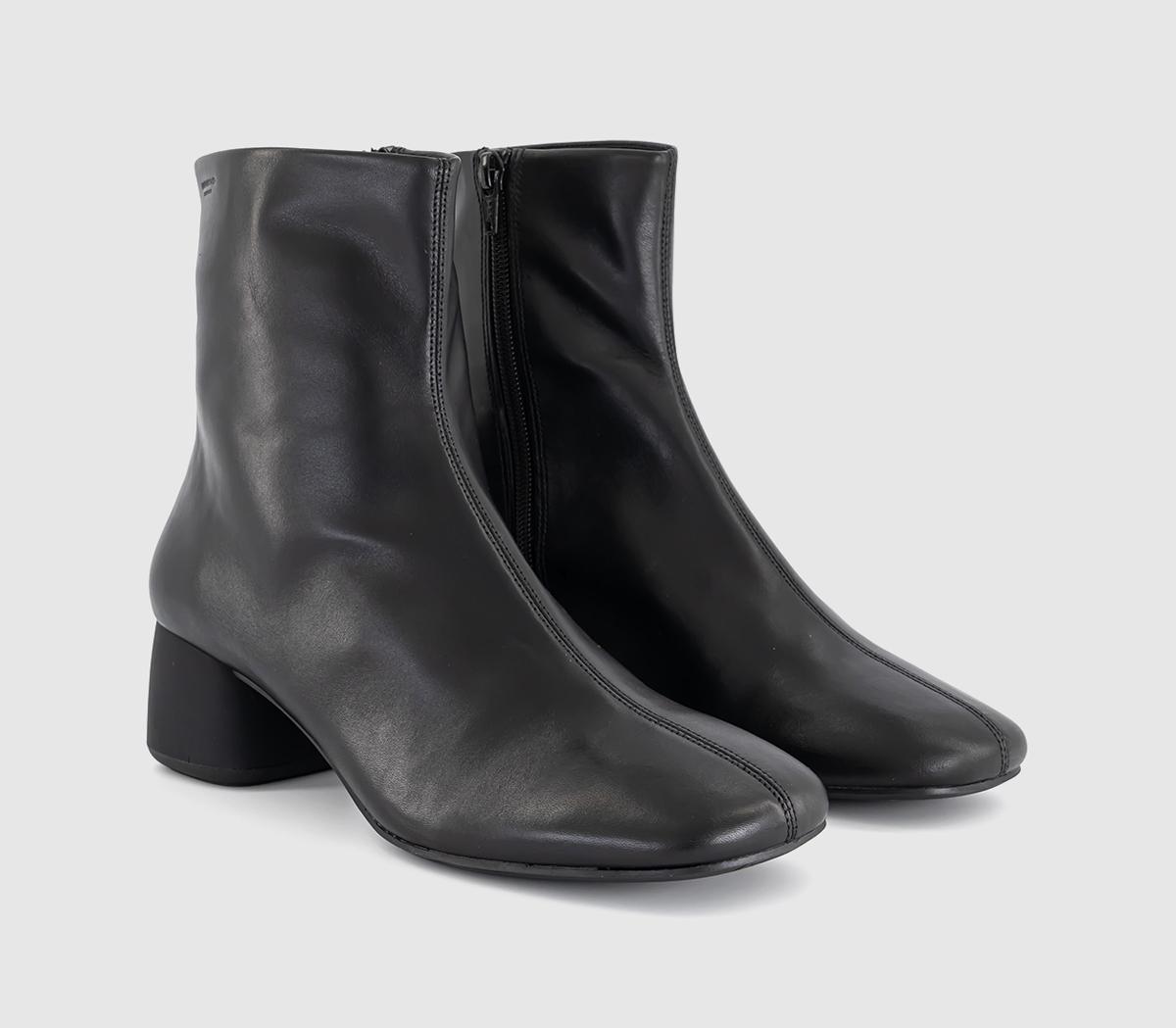 Vagabond Shoemakers Livia Ankle Boots Black Leather - Women's Ankle Boots