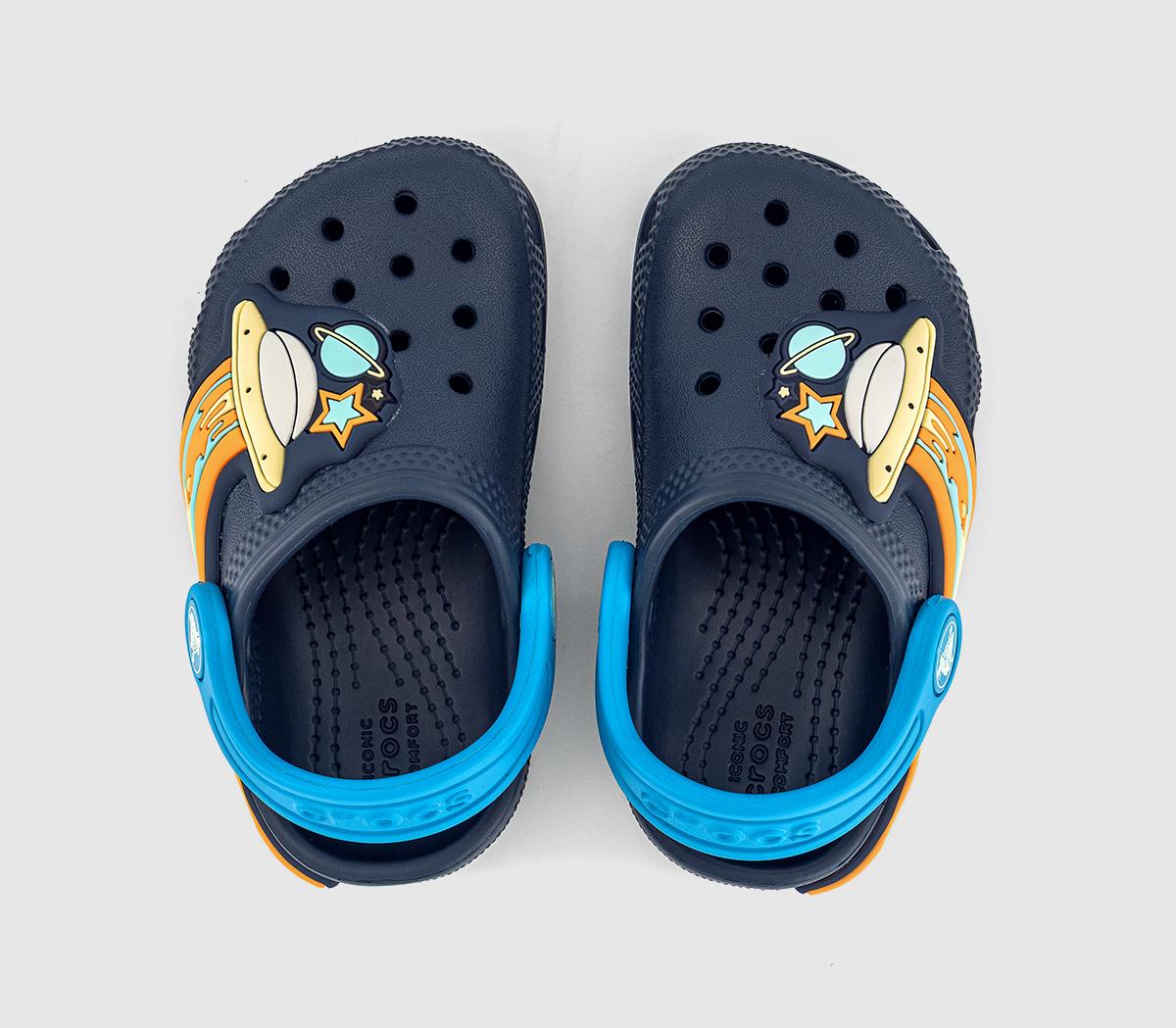 Crocs Classic Clog Toddler Crocs Navy Light Up - Unisex