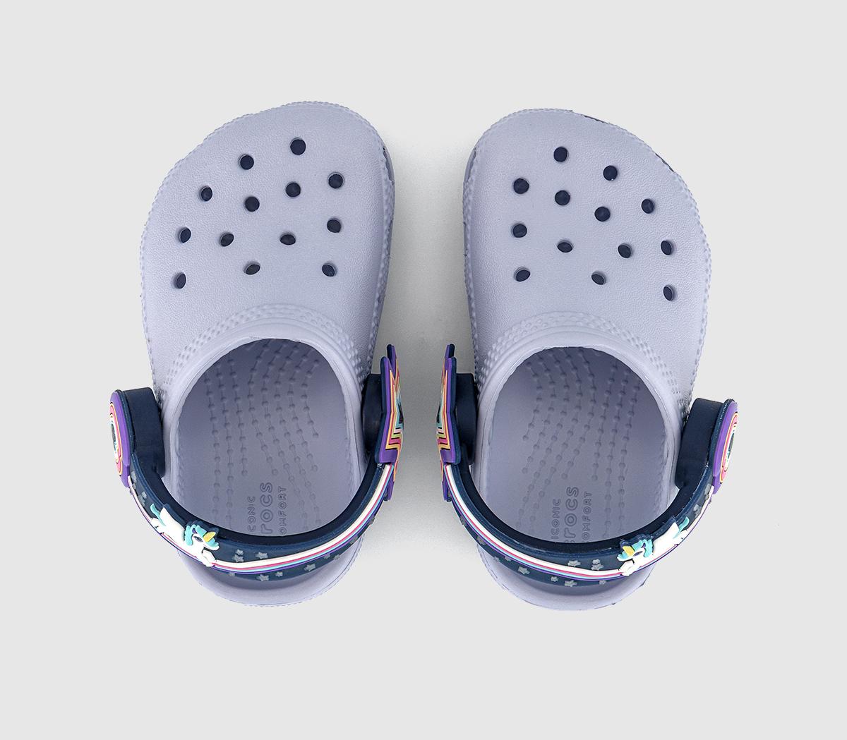 Crocs Classic Band Toddler Clogs Frosted Grape - Unisex