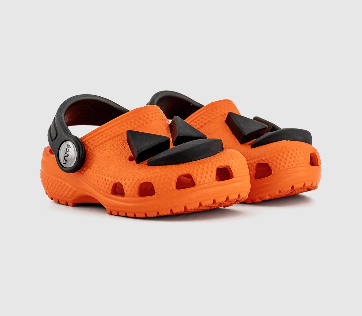Crocs Classic Pumpkin Clogs Toddler Orange Light Up - Unisex