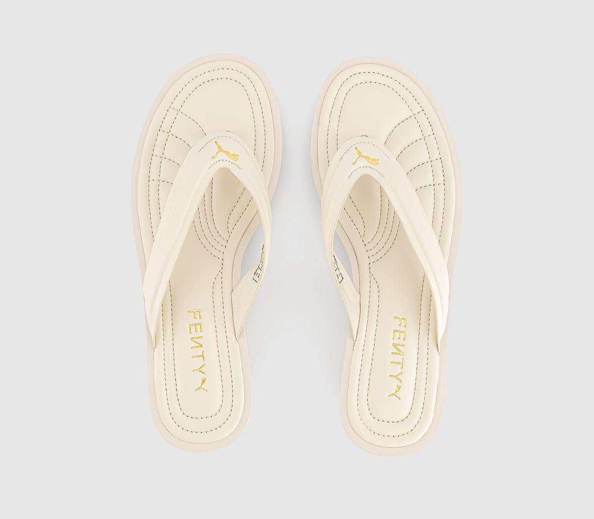PUMA Fenty Cat Cleat Sandals Alpine Snow Gold - Women’s Sandals