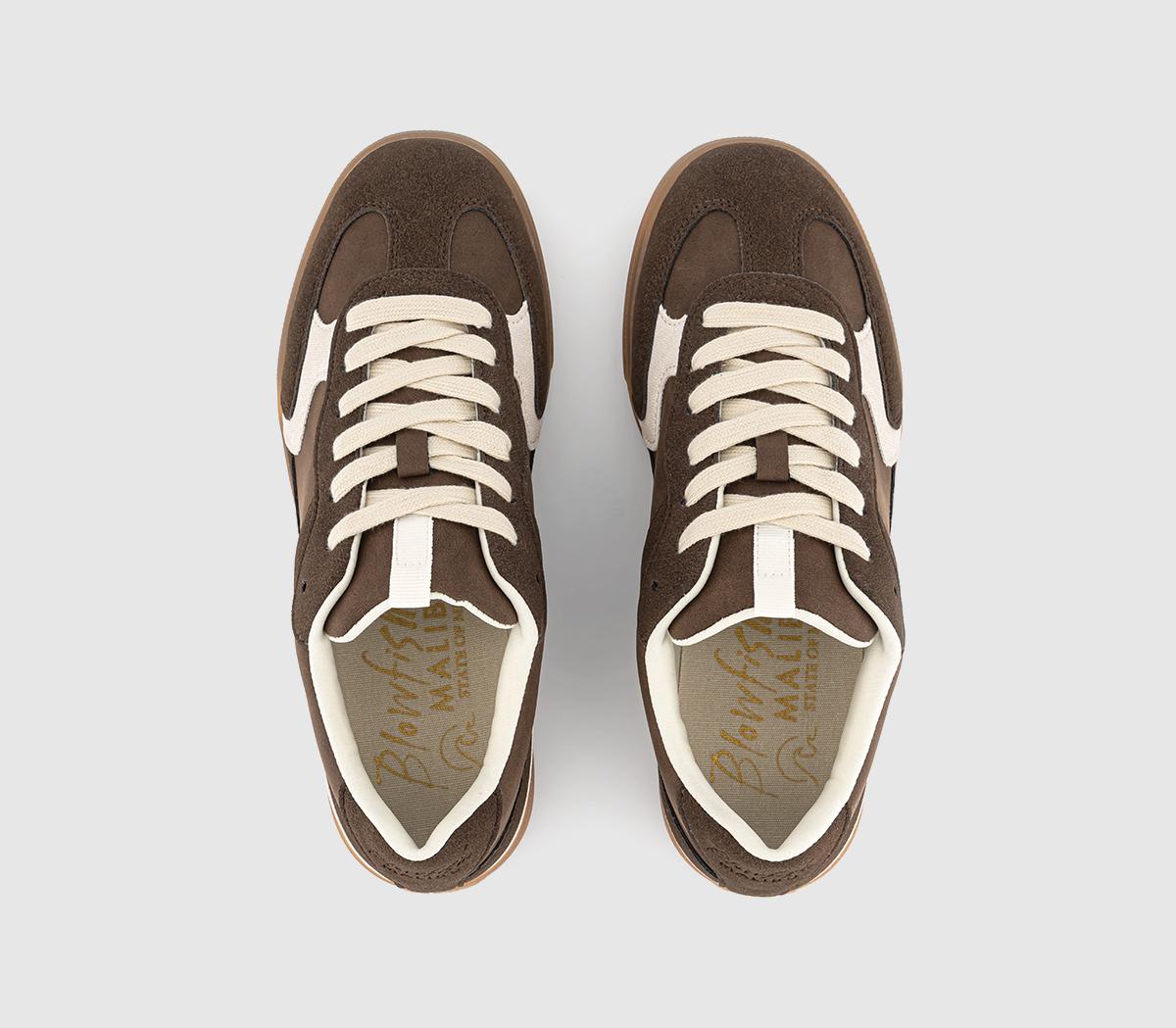 Blowfish Malibu Tastic Trainers Espresso Brown - Flat Shoes for Women