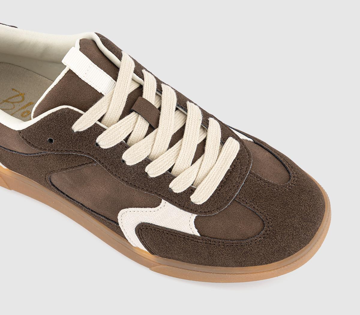 Blowfish Malibu Tastic Trainers Espresso Brown - Flat Shoes for Women