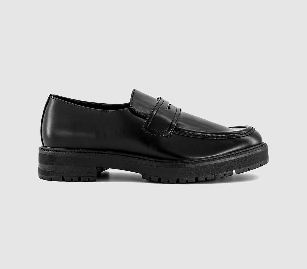 OFFICE Chesil Chunky High Cut Loafers Black - Men's Casual Shoes