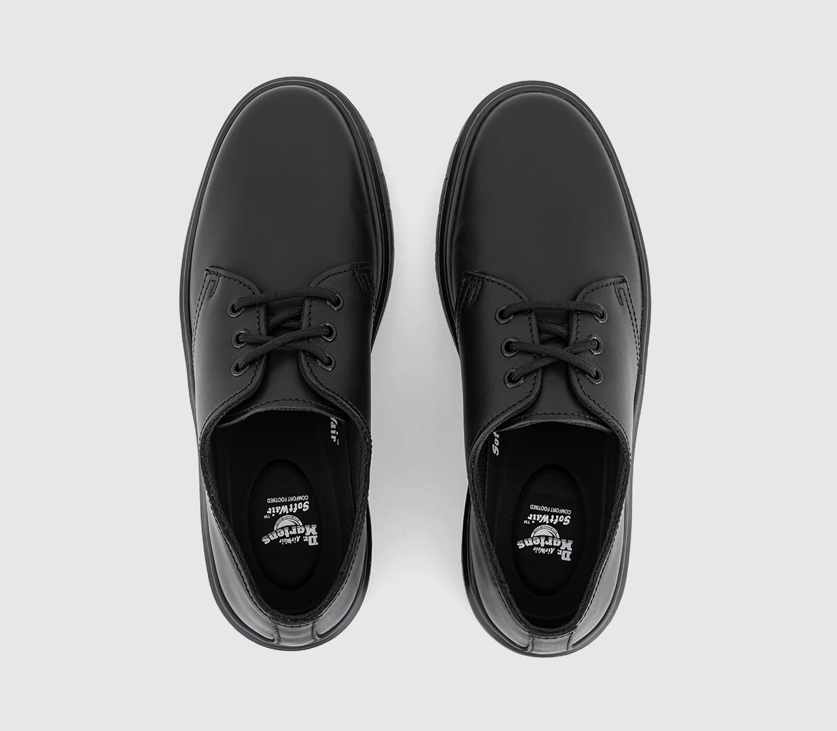 Dr. Martens Brookline Lo 3 Eye Shoes Black - Men's Casual Shoes