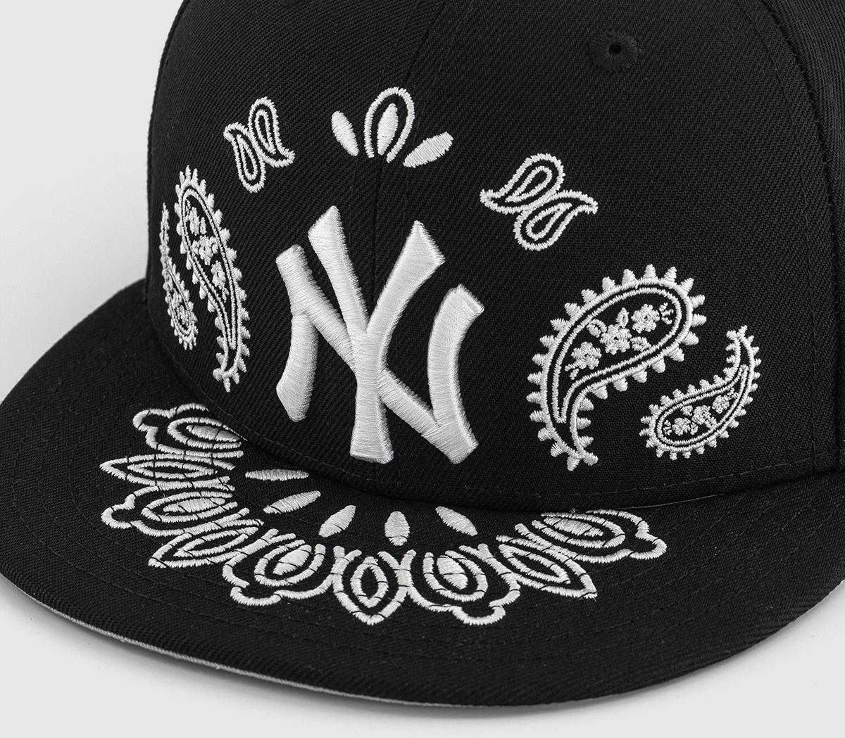 New Era MLB Paisley 59FIFTY Caps New York Yankees Blk - Caps And Hats