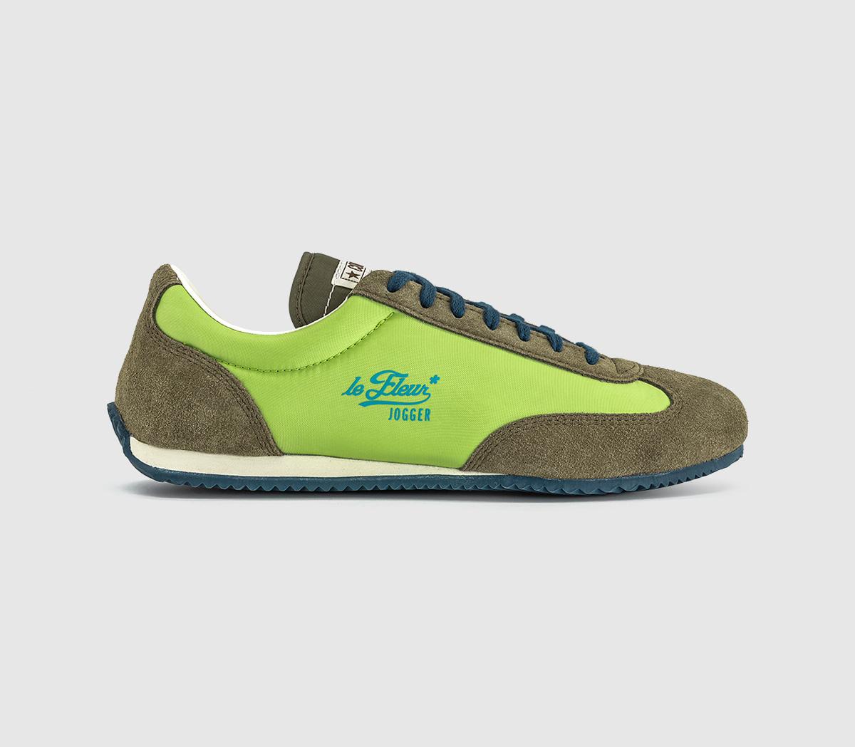 Click here for Converse Mens 1908 Jogger Trainers Green Glow Nutr... prices
