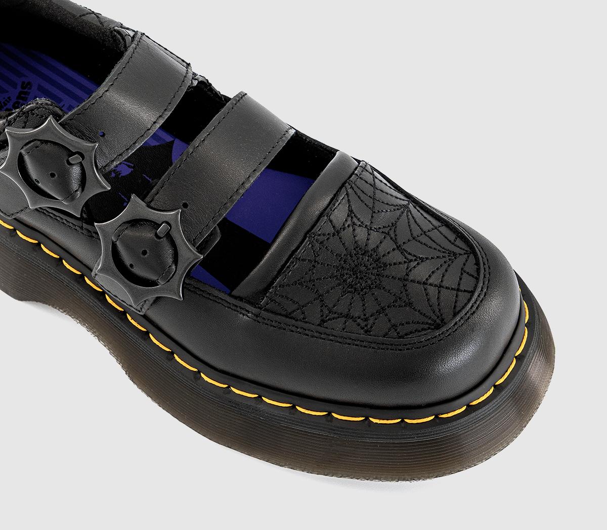 Dr. Martens Buzz Mary Jane Wednesday Shoes Black Nappa Lux - Flat Shoes ...