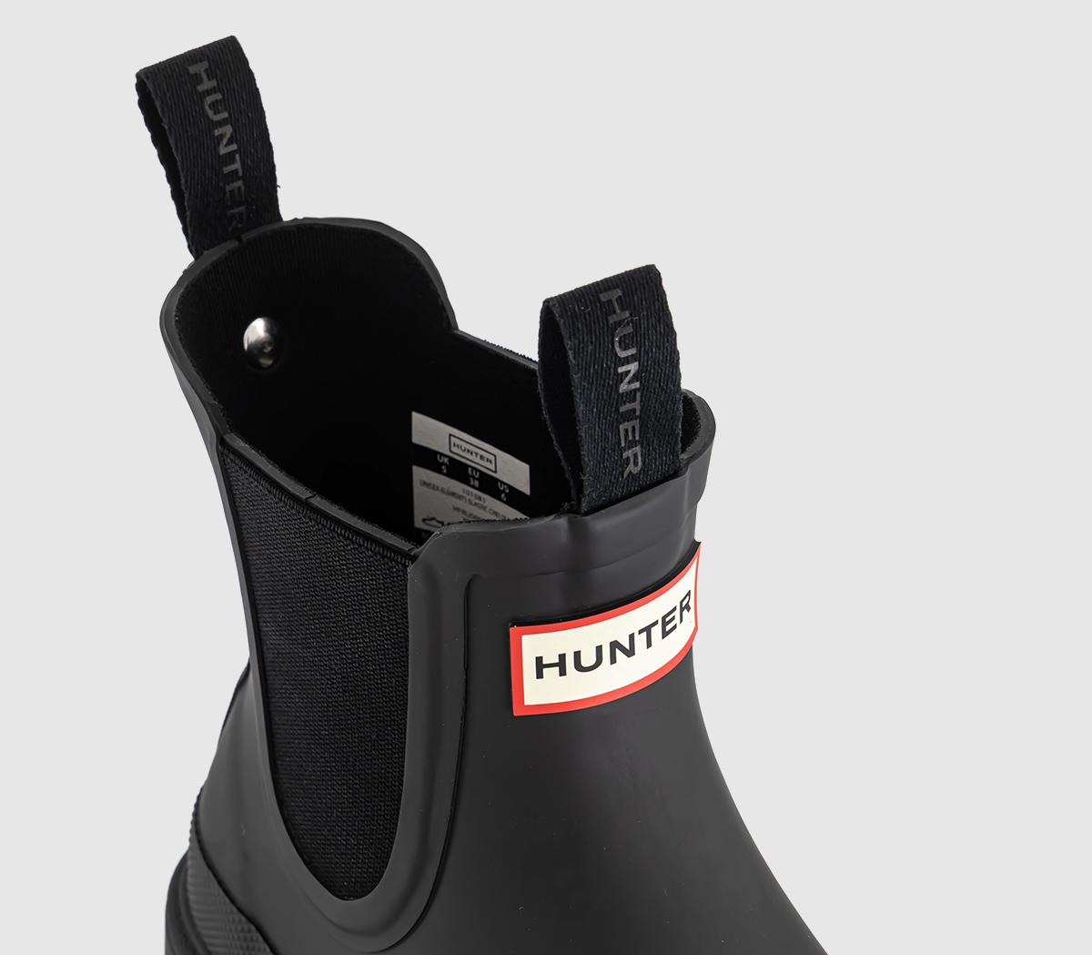 Hunter Boots Elements Elastic Chelsea Boots Black - Women's Ankle Boots