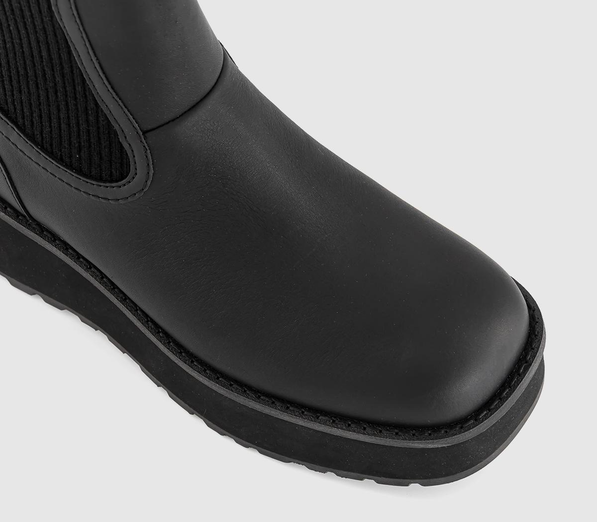 UGG Cityfunc Chelsea Leather Boots Black Leather - Women's Ankle Boots