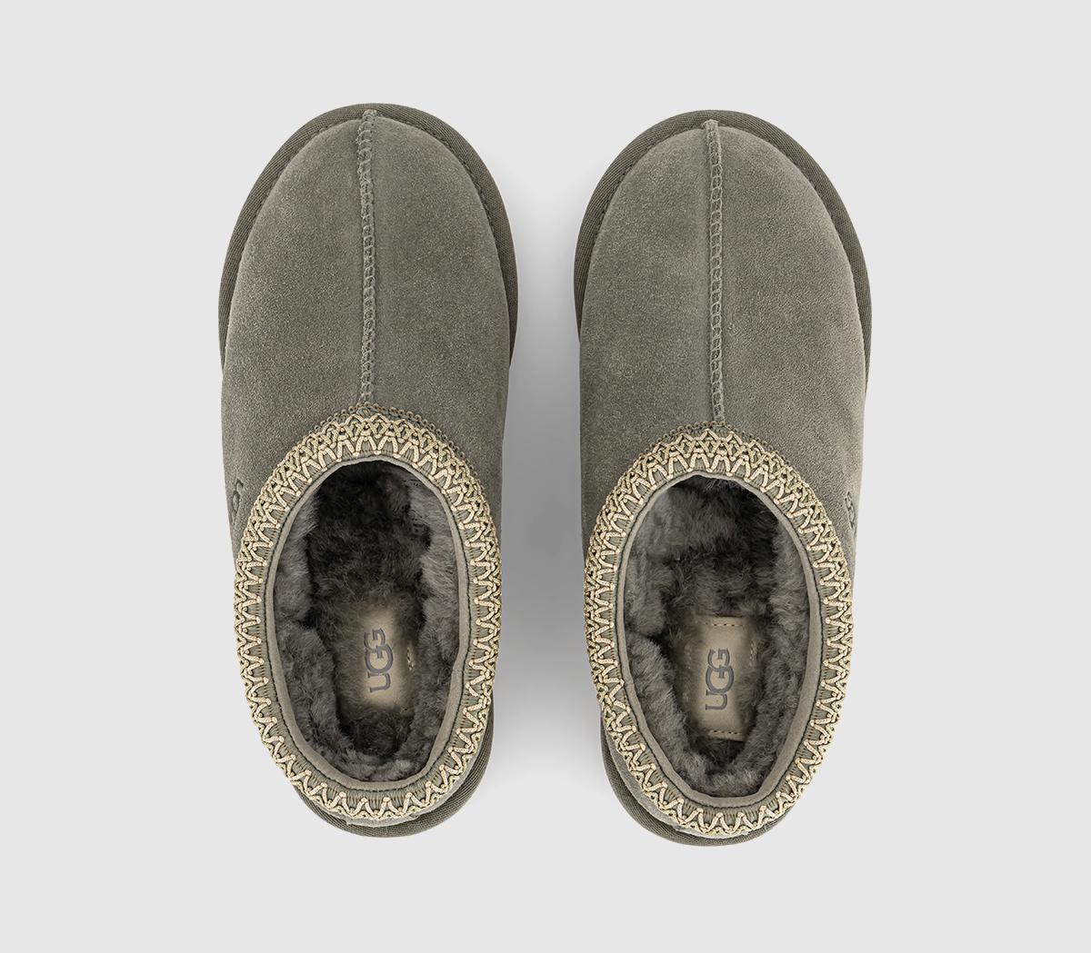 UGG Tasman II Slippers Moss Green - Flat Shoes for Women