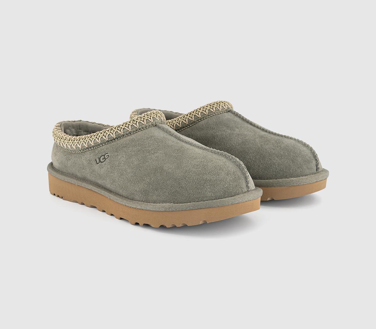 UGG Tasman II Slippers Moss Green - Flat Shoes for Women