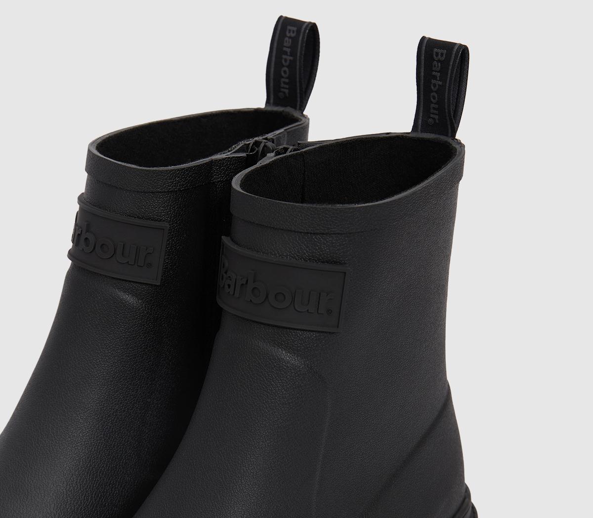 Barbour Layla Ankle Welly Boots Black - Women's Ankle Boots