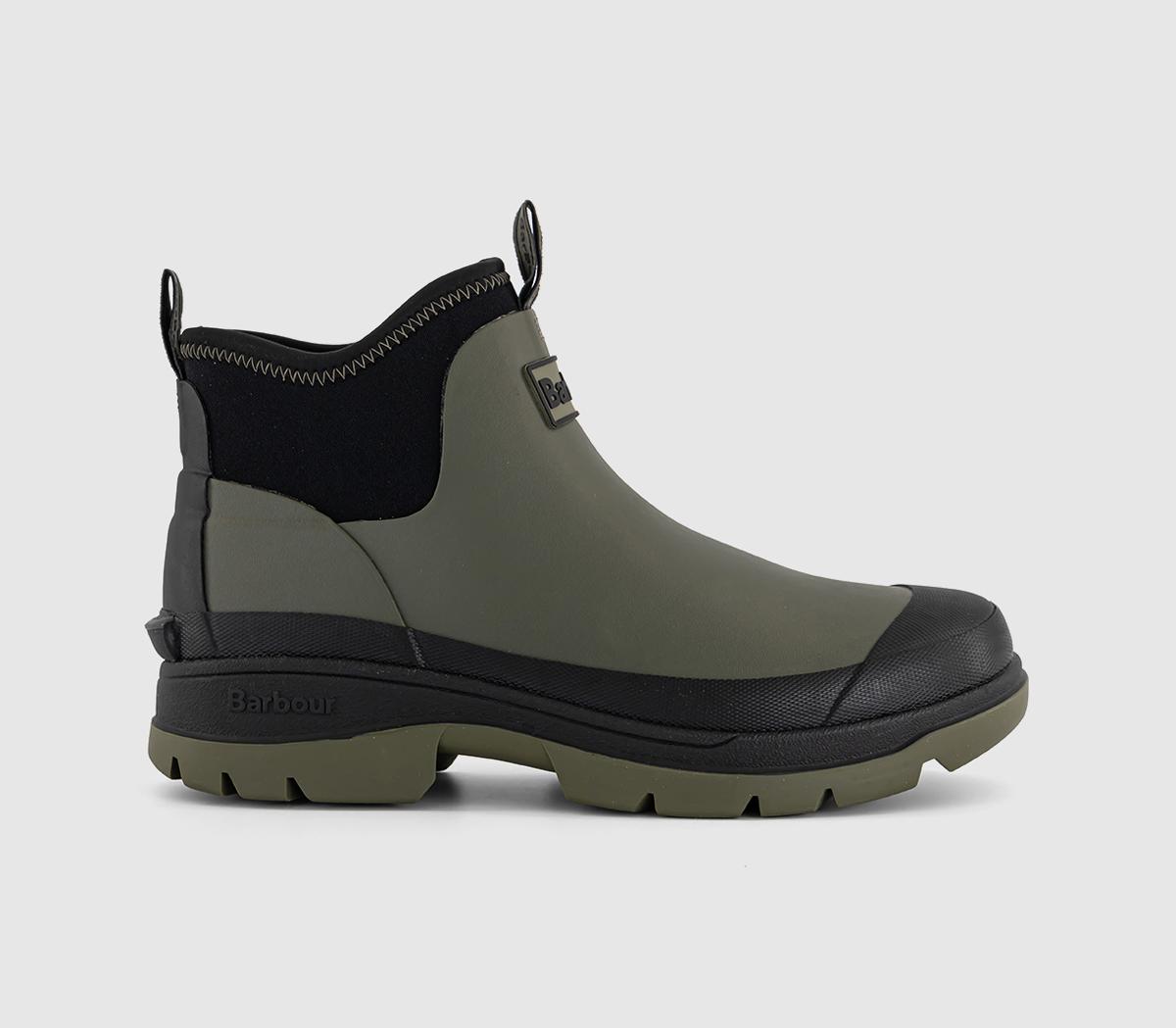 Barbour Ridge Welly Boots Uniform Green - Men’s Boots