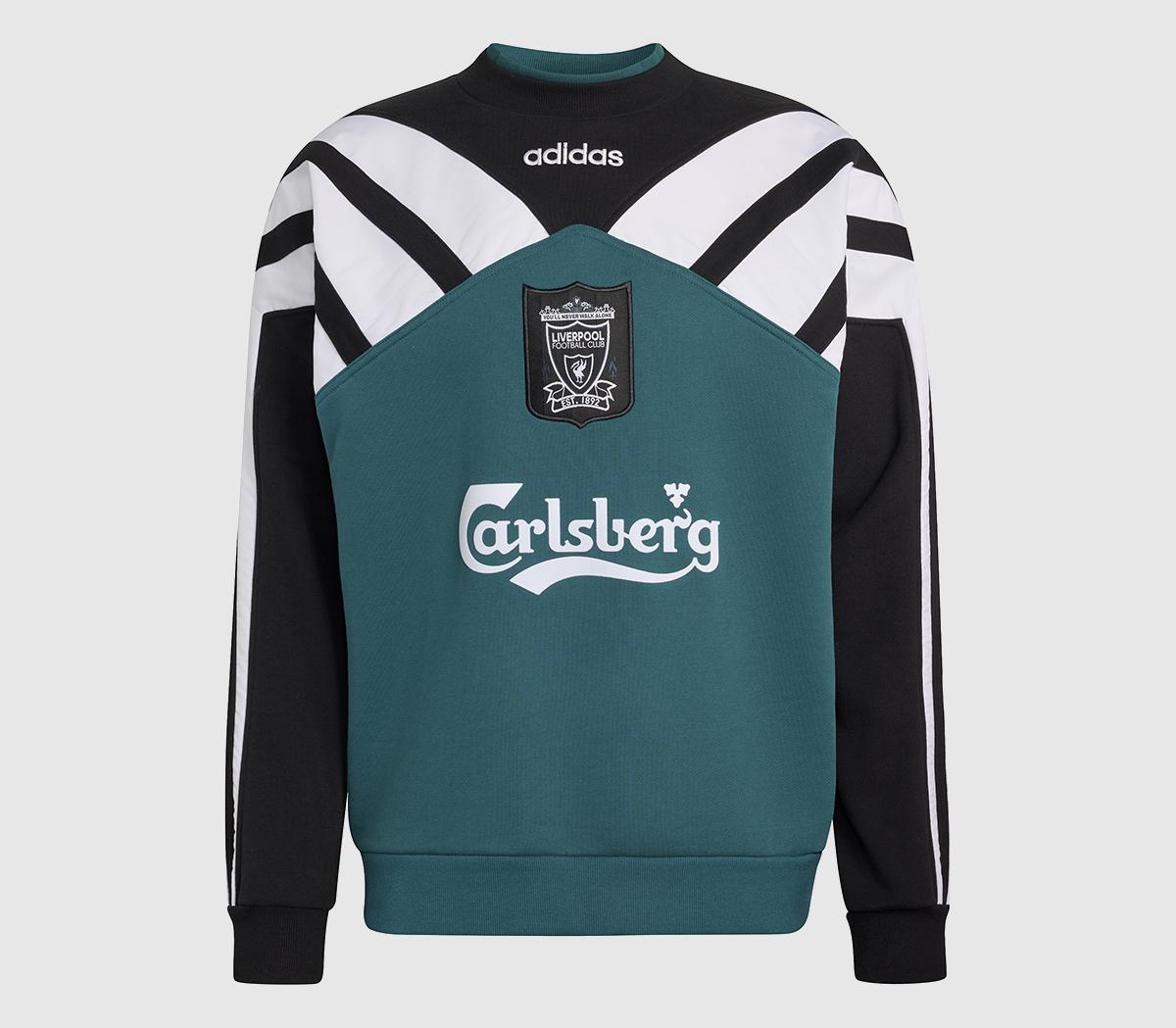 Click here for adidas Mens Lfc Sweater 95 Rich Green Black prices