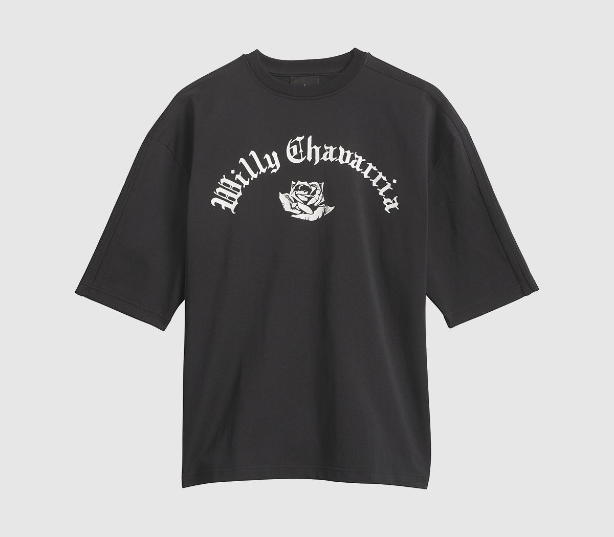 Click here for adidas Mens x Willy Chavarria Logo Signature Tee B... prices