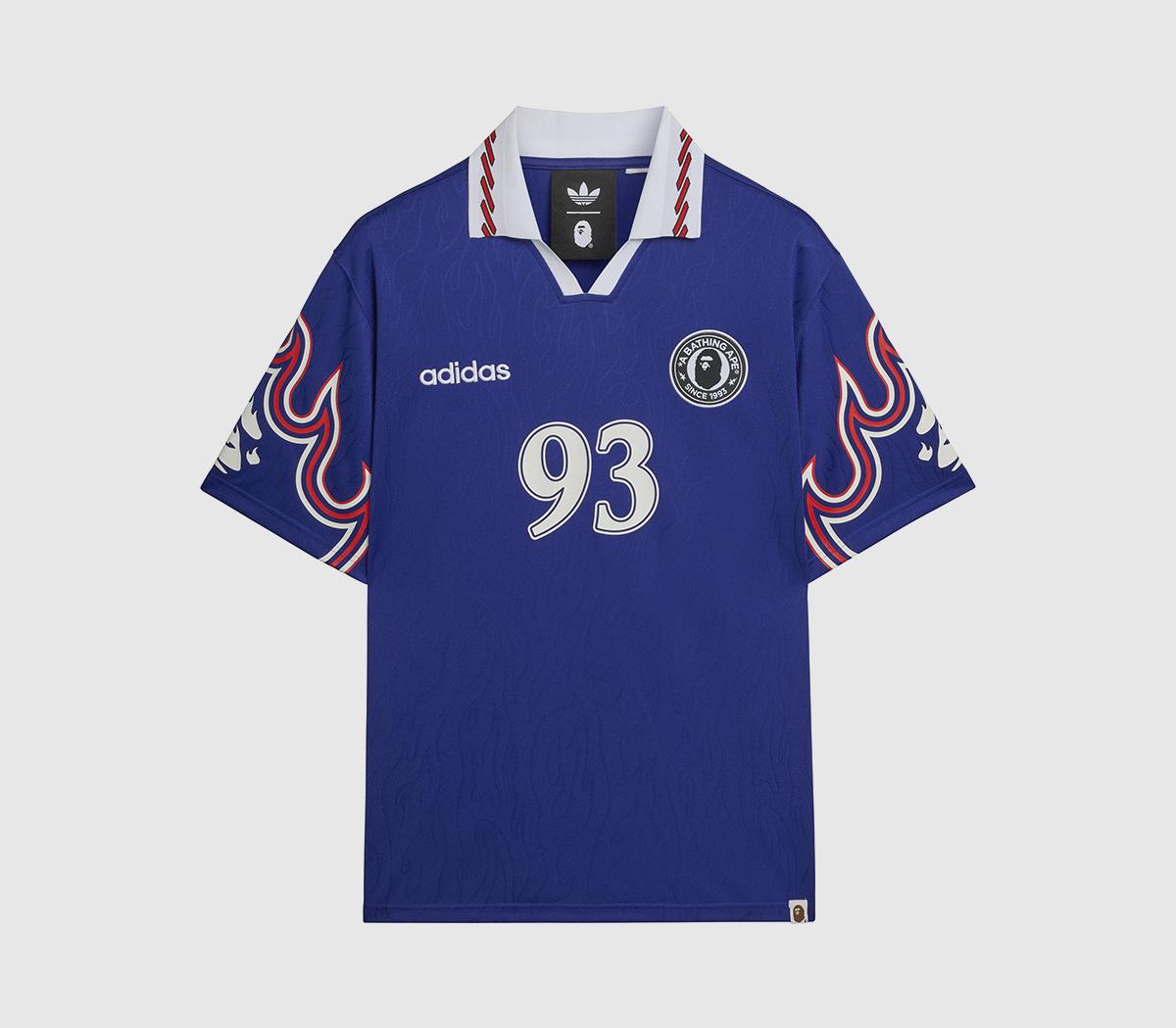Click here for adidas Boys x Short Sleeve Flame Jersey Japan Blue prices