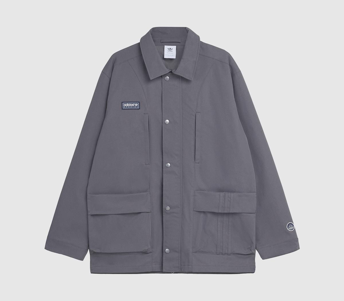 Click here for adidas Mens Merkland Spzl Jacket Cinder In Grey prices