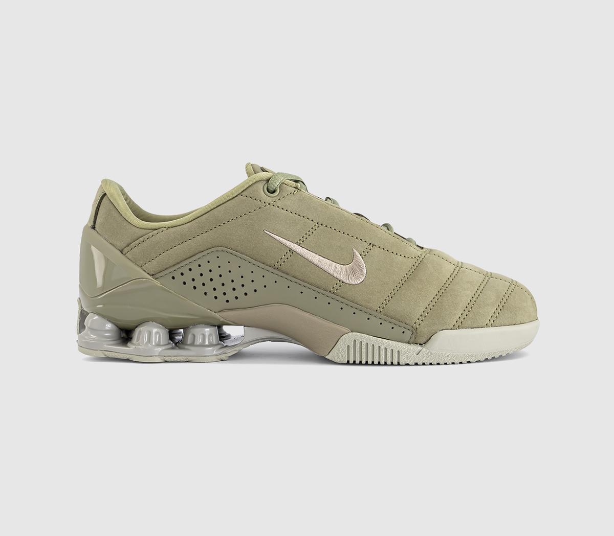 Click here for Nike T90 Shox Trainers Neutral Olive Metallic Silv... prices