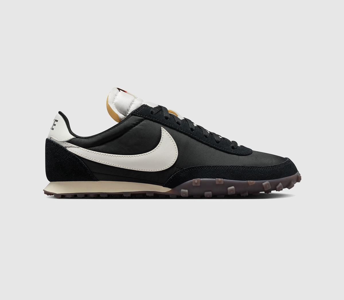 Click here for Nike Waffle Racer Trainers Black Sail Coconut Milk... prices