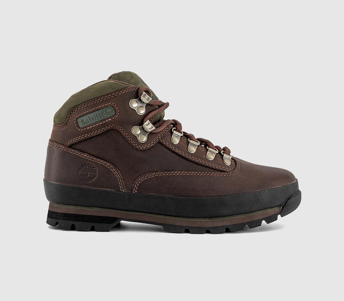 Click here for Timberland Mens Euro Hiker Mid Lace Boots Brown  8 prices