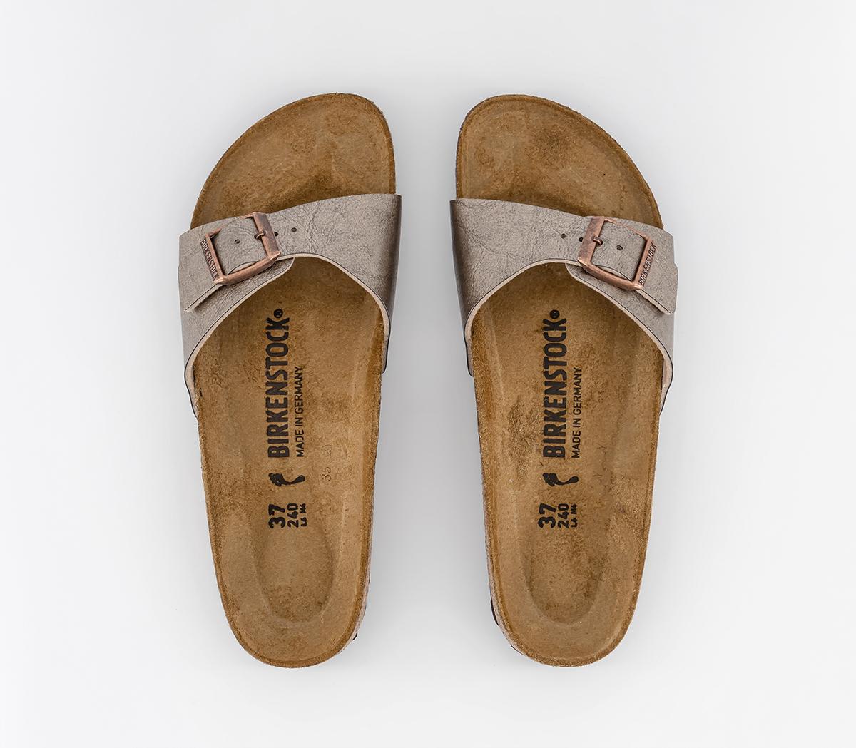 BIRKENSTOCK Madrid 1 Bar Mule Sandals Graceful Taupe - Women’s Sandals