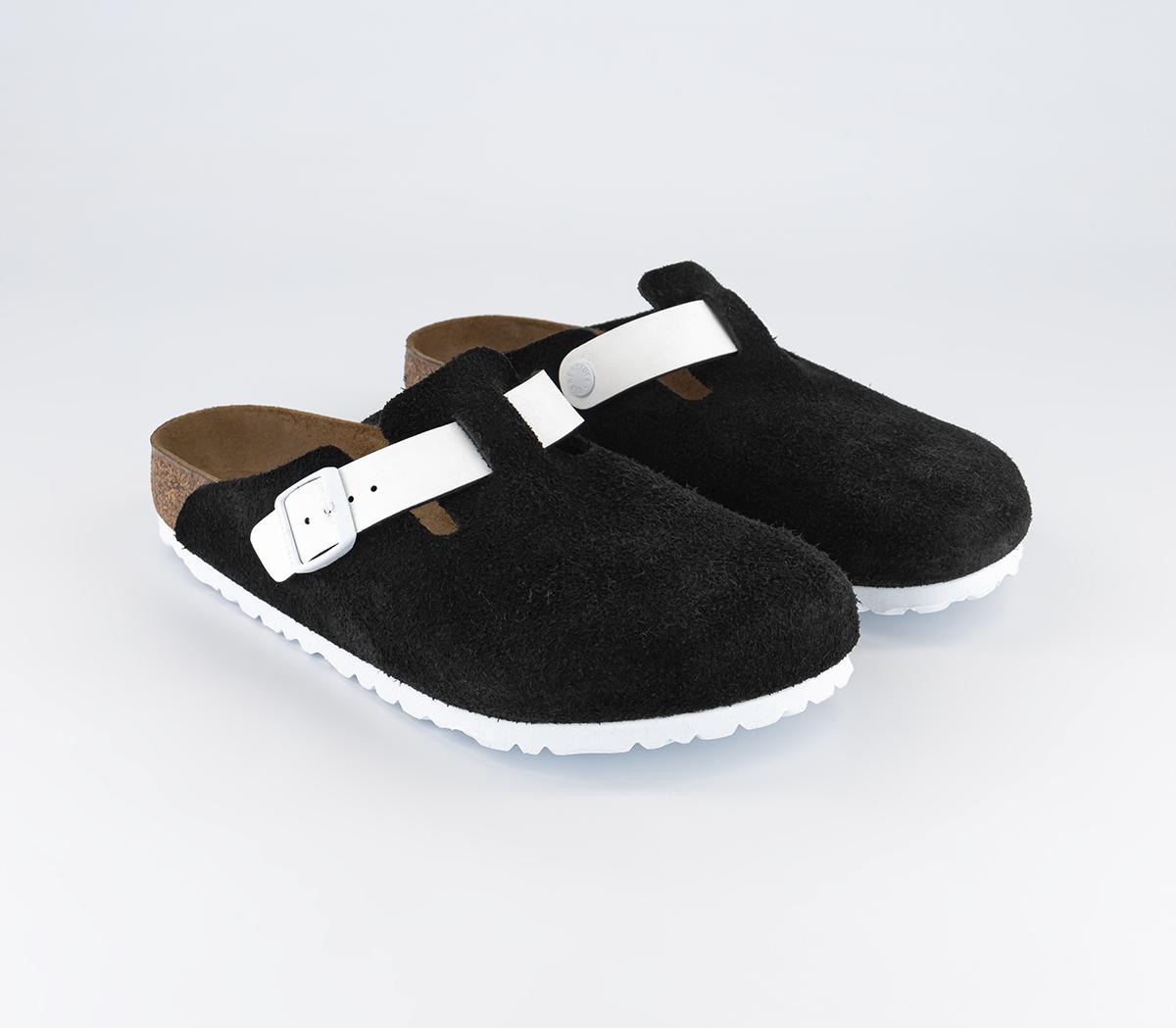 BIRKENSTOCK Boston Clogs M Black White - BIRKENSTOCK Boston
