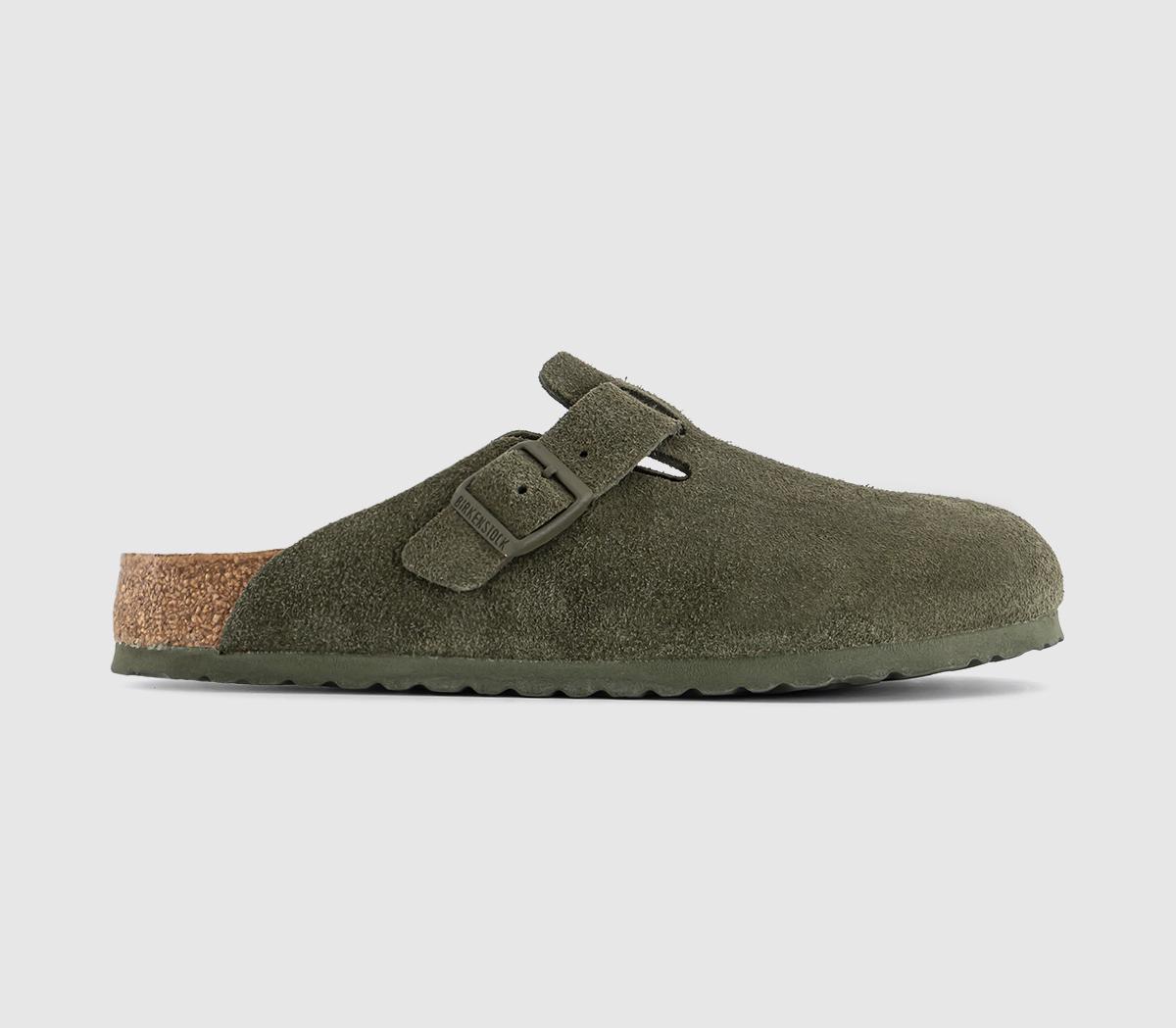 Click here for Birkenstock Mens Boston Clogs M Thyme Suede In Nat... prices