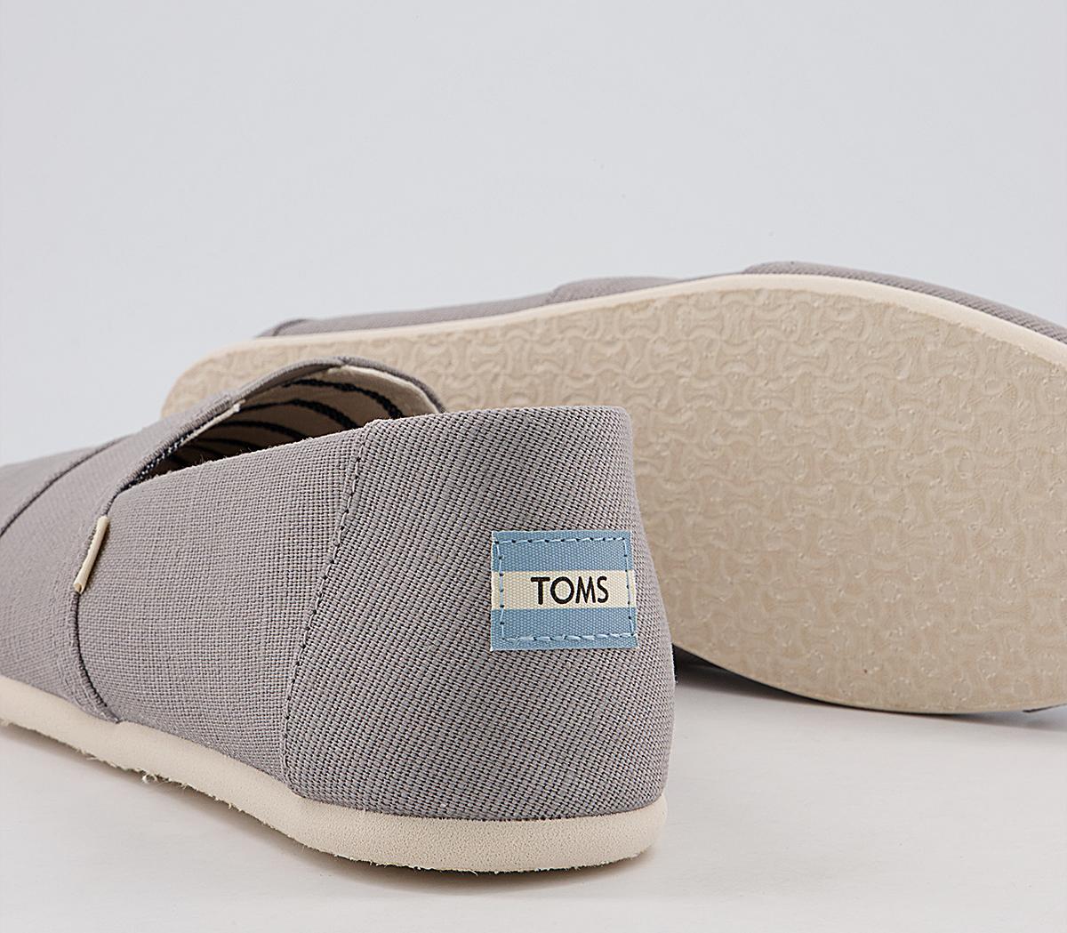 TOMS Toms Classic Slip Ons Dove Grey Heritage - Men's Casual Shoes