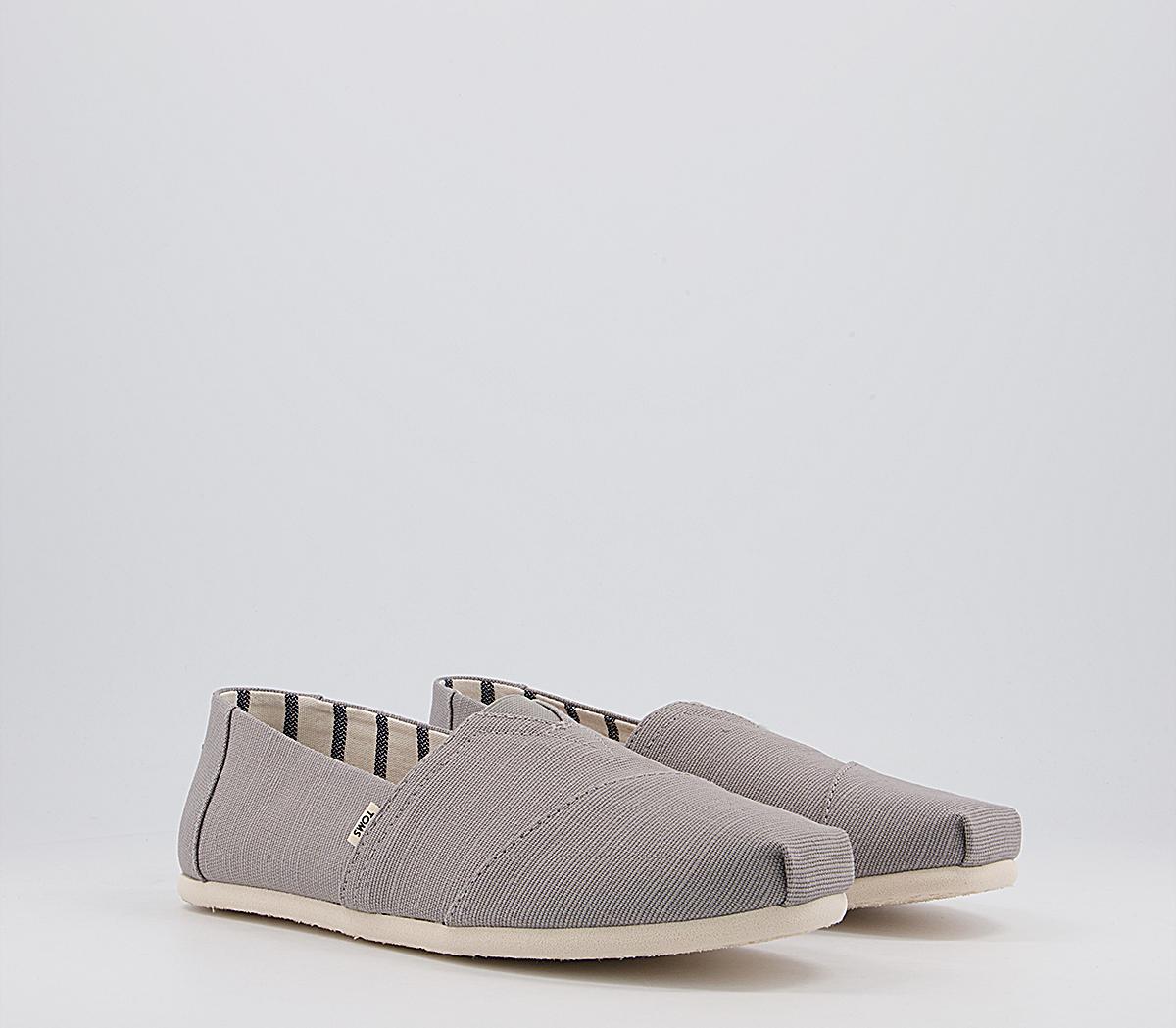 TOMS Toms Classic Slip Ons Dove Grey Heritage - Men's Casual Shoes