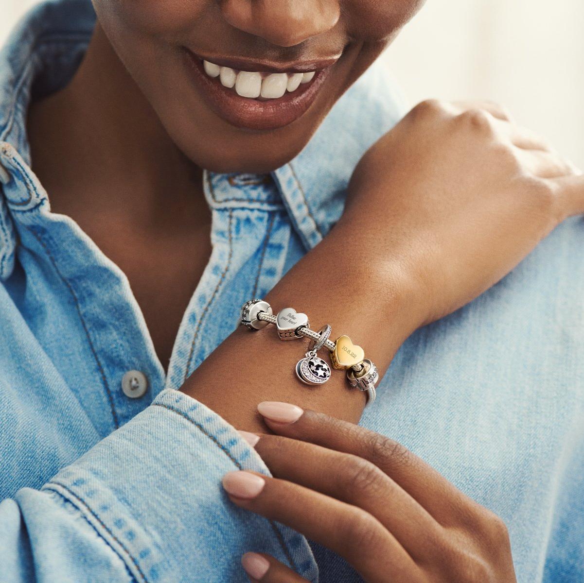 Blue Symbols Create a Custom Charm Bracelet | Pandora Canada