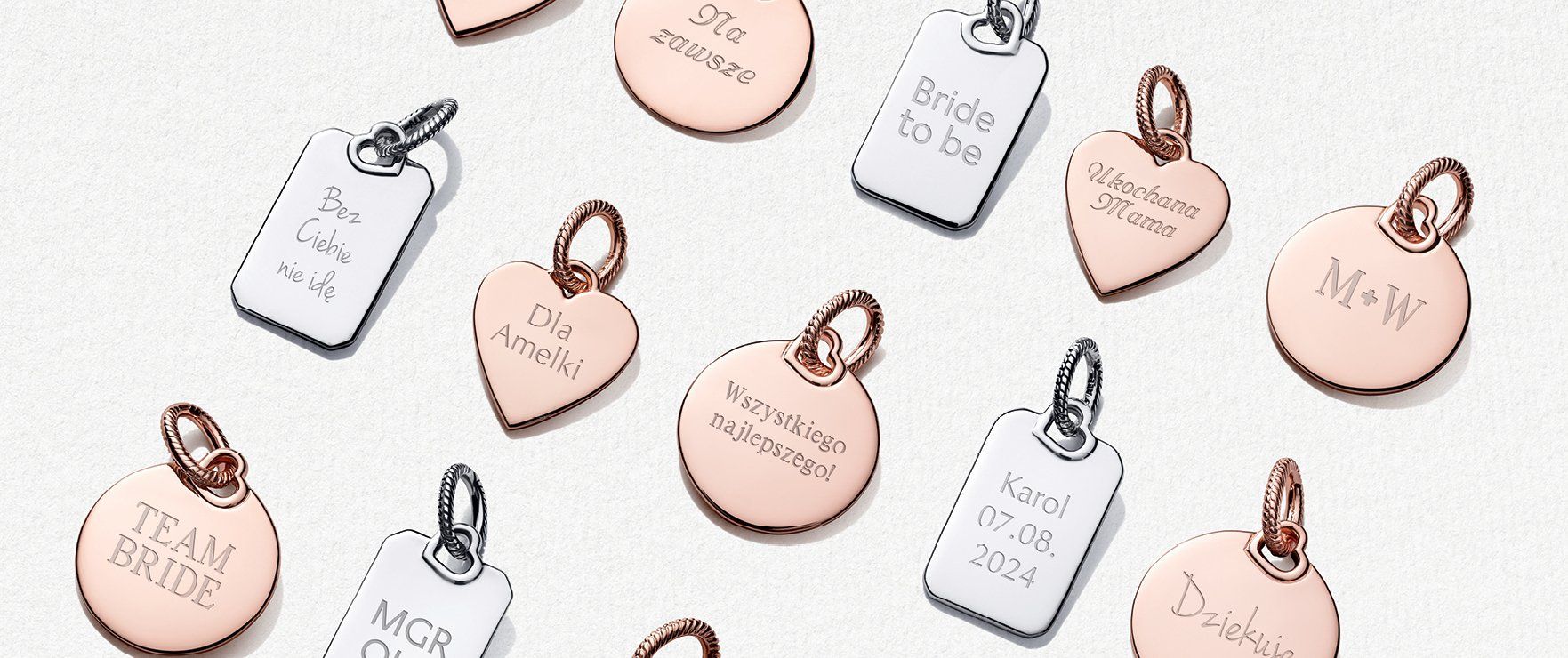Biżuteria z Grawerem | Charms z Grawerem | Pandora PL