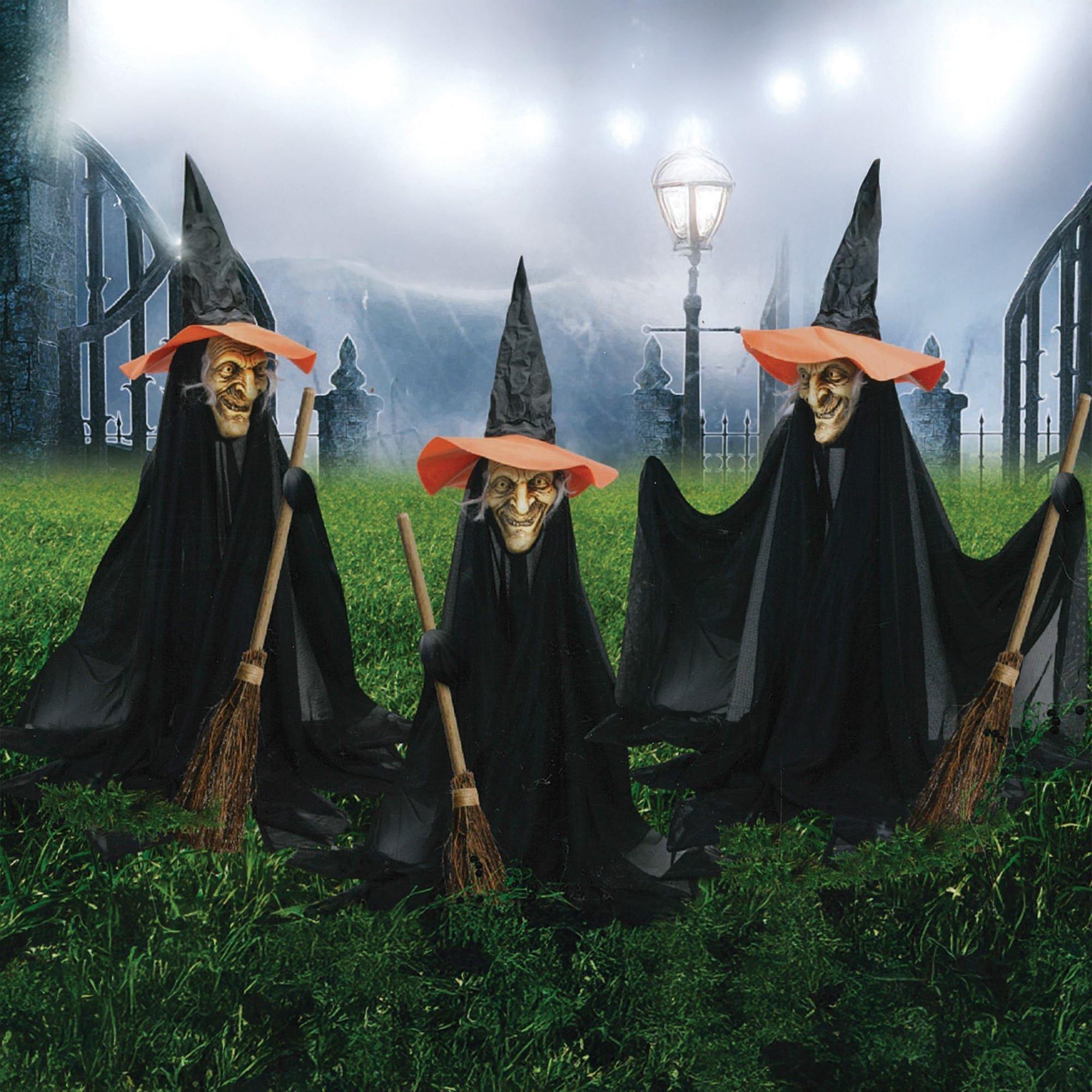 34-inch Witch Trio Lawn Decoration | Party City