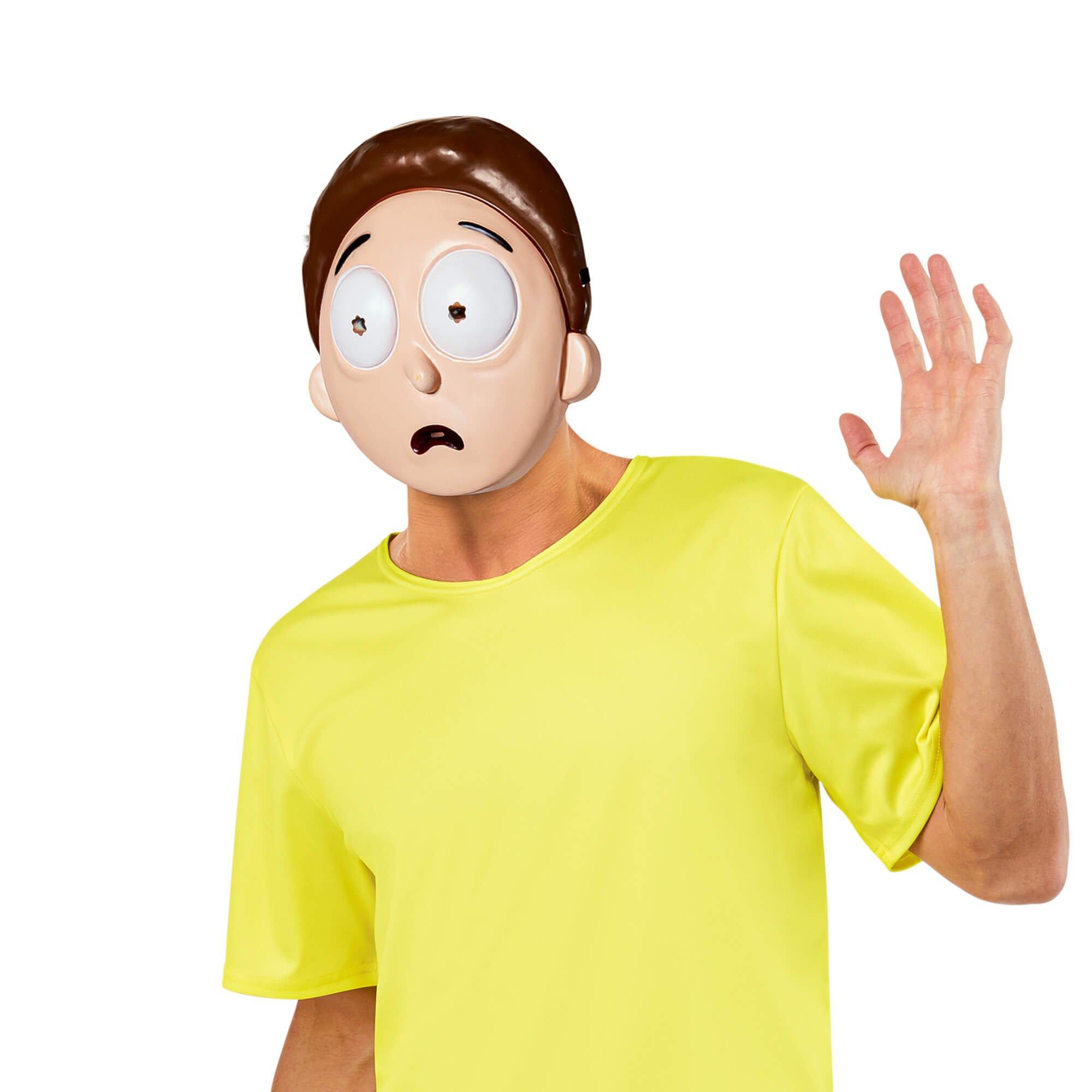 Adult Rick and Morty: Morty Half Mask | Party City