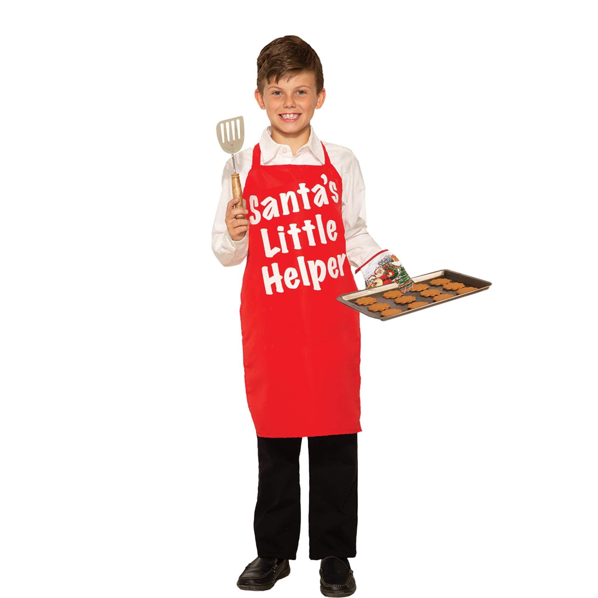 Adult Santa's Little Helper Apron | Party City