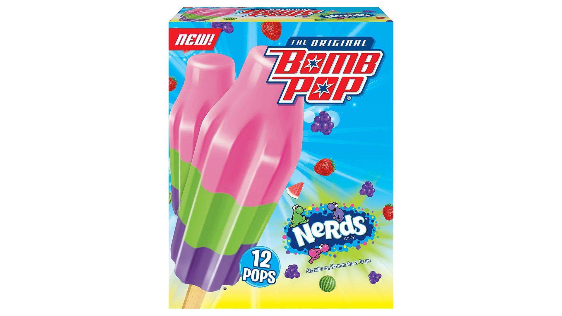 The Bomb Pop Nerds Candy Strawberry, Watermelon and Grape Ice Cream ...