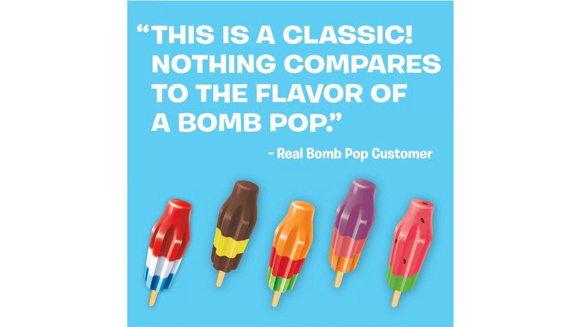 The Bomb Pop Nerds Candy Strawberry, Watermelon and Grape Ice Cream ...