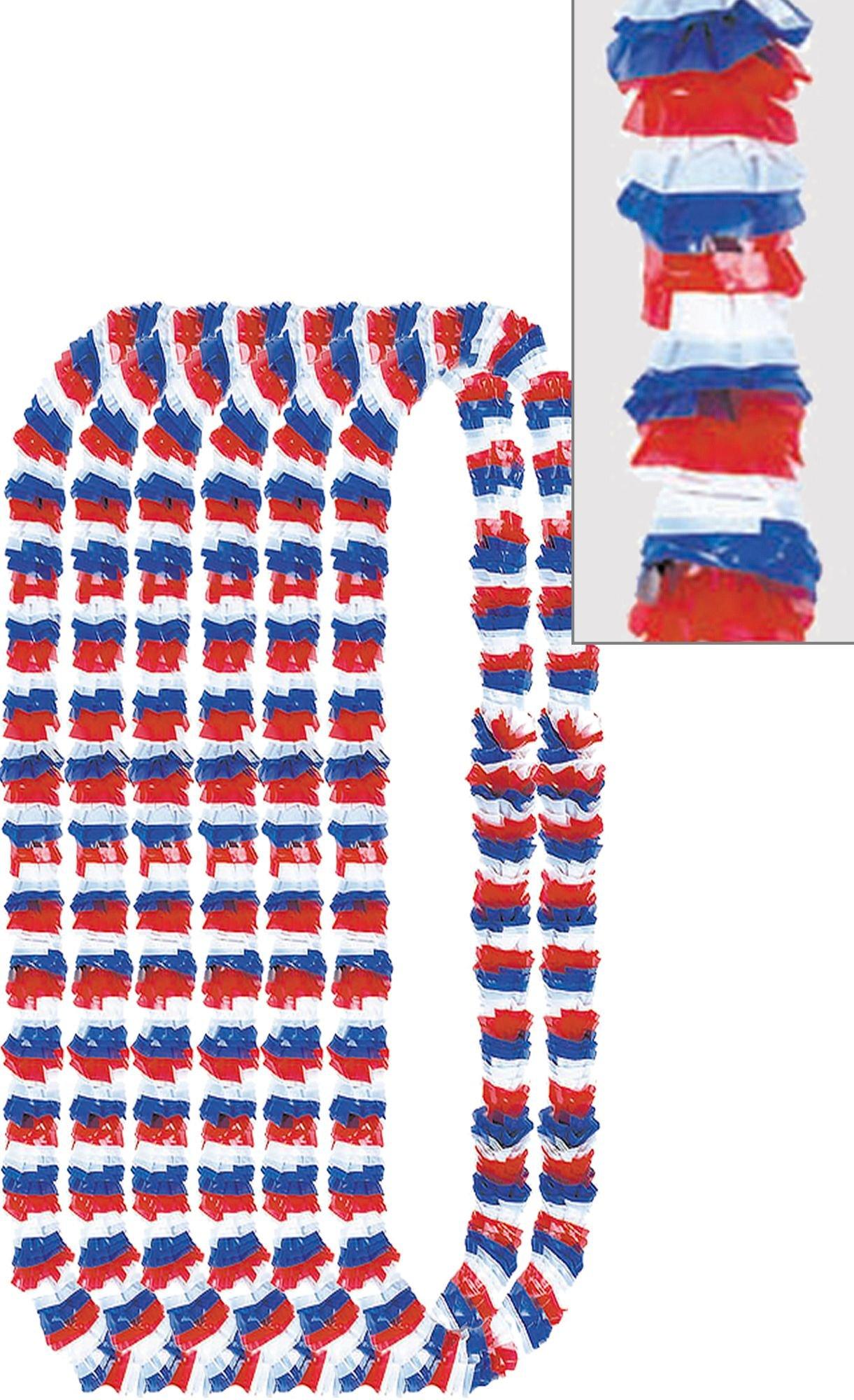 Patriotic Red, White & Blue Leis 12ct | Party City