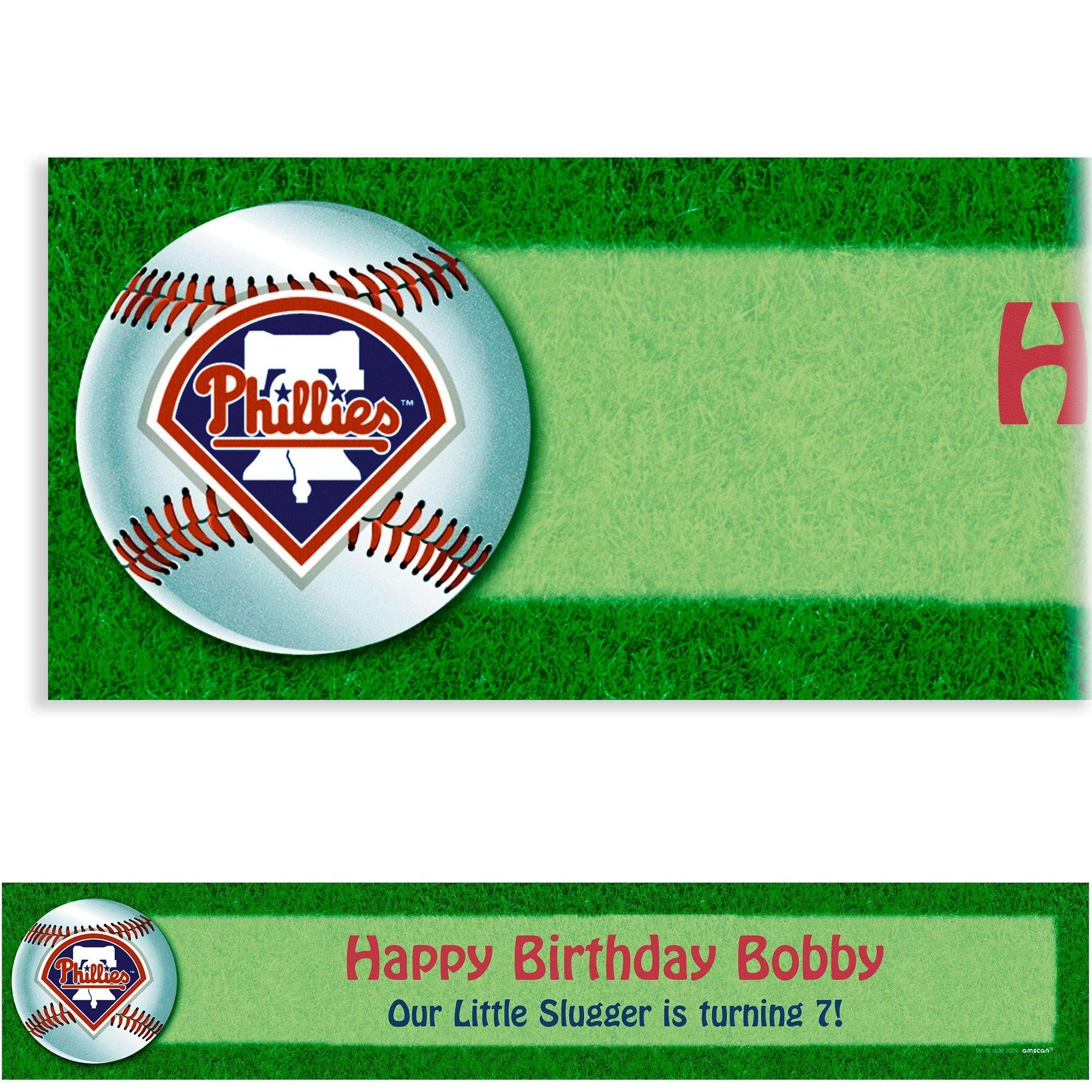 PartyCity Custom Philadelphia Phillies Banner 6ft | Hamilton Place