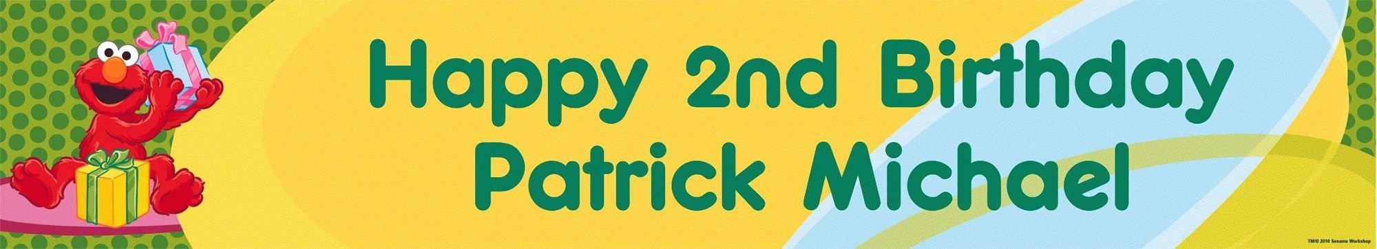 Elmo Happy Birthday Banner