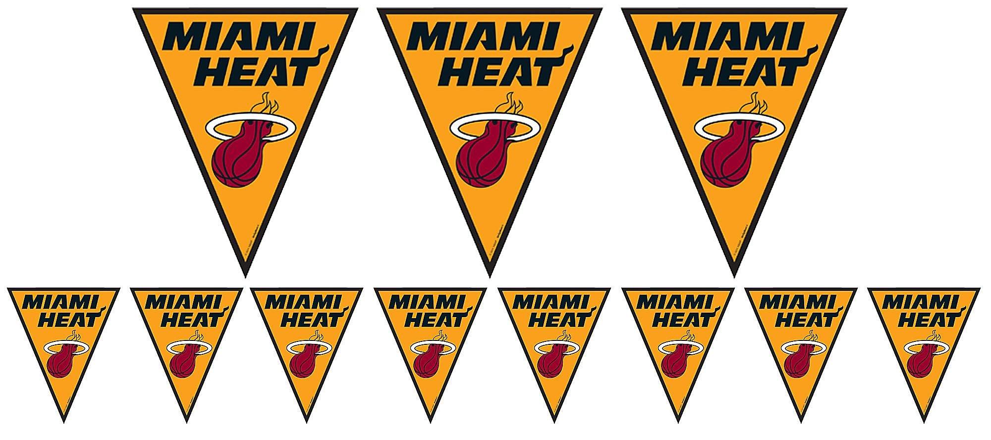 PartyCity Miami Heat Pennant Banner 12ft x 11in | Hamilton Place
