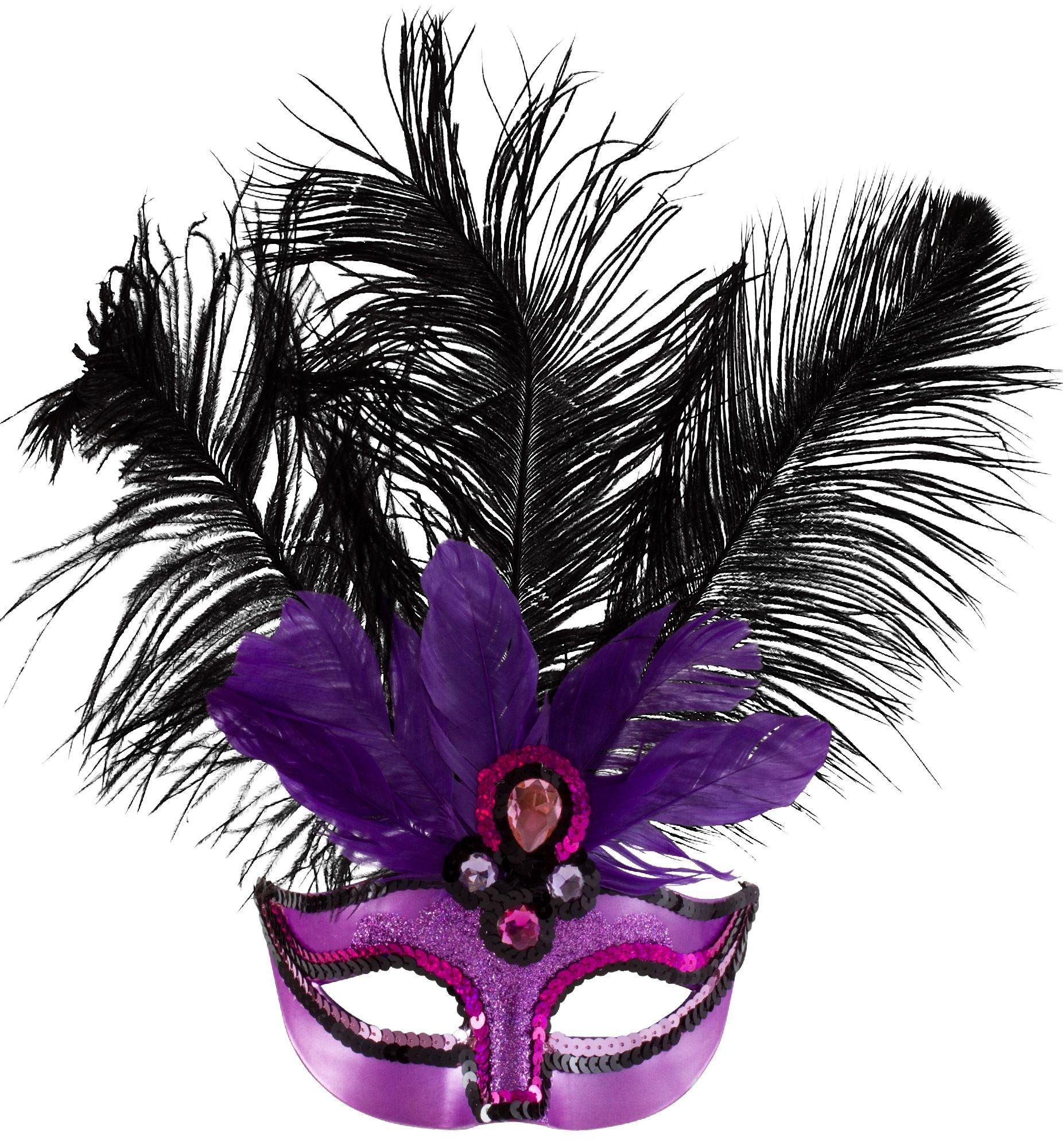 Dark Purple Masquerade Masks