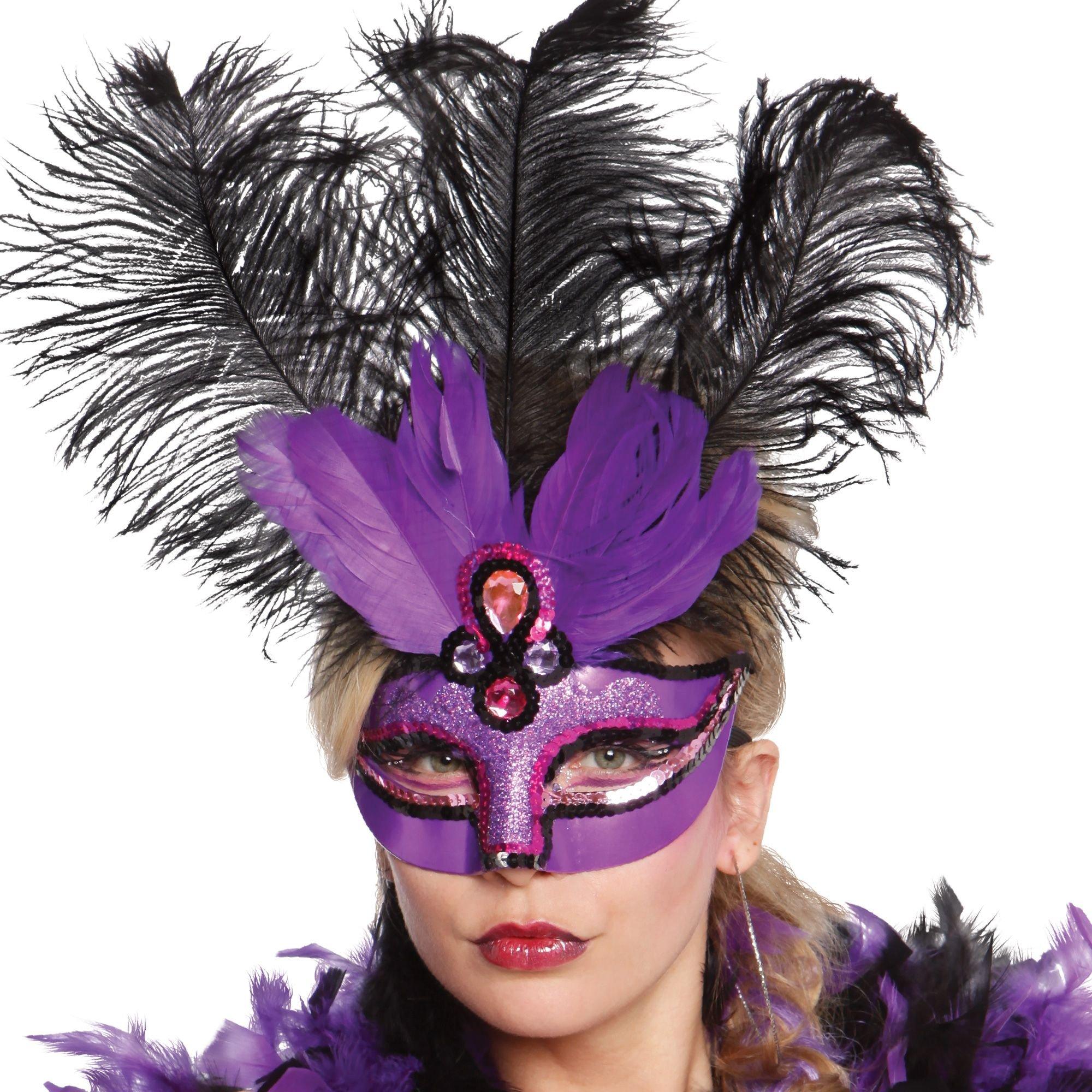 Dark Purple Masquerade Masks