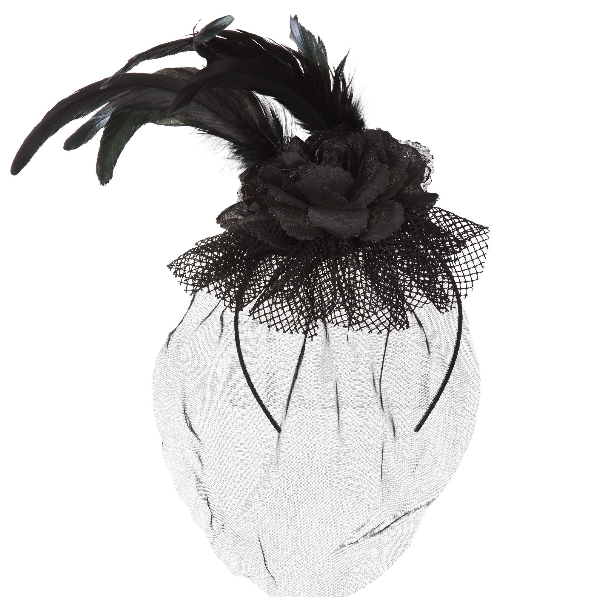 PartyCity Black Gothic Fascinator | Hamilton Place