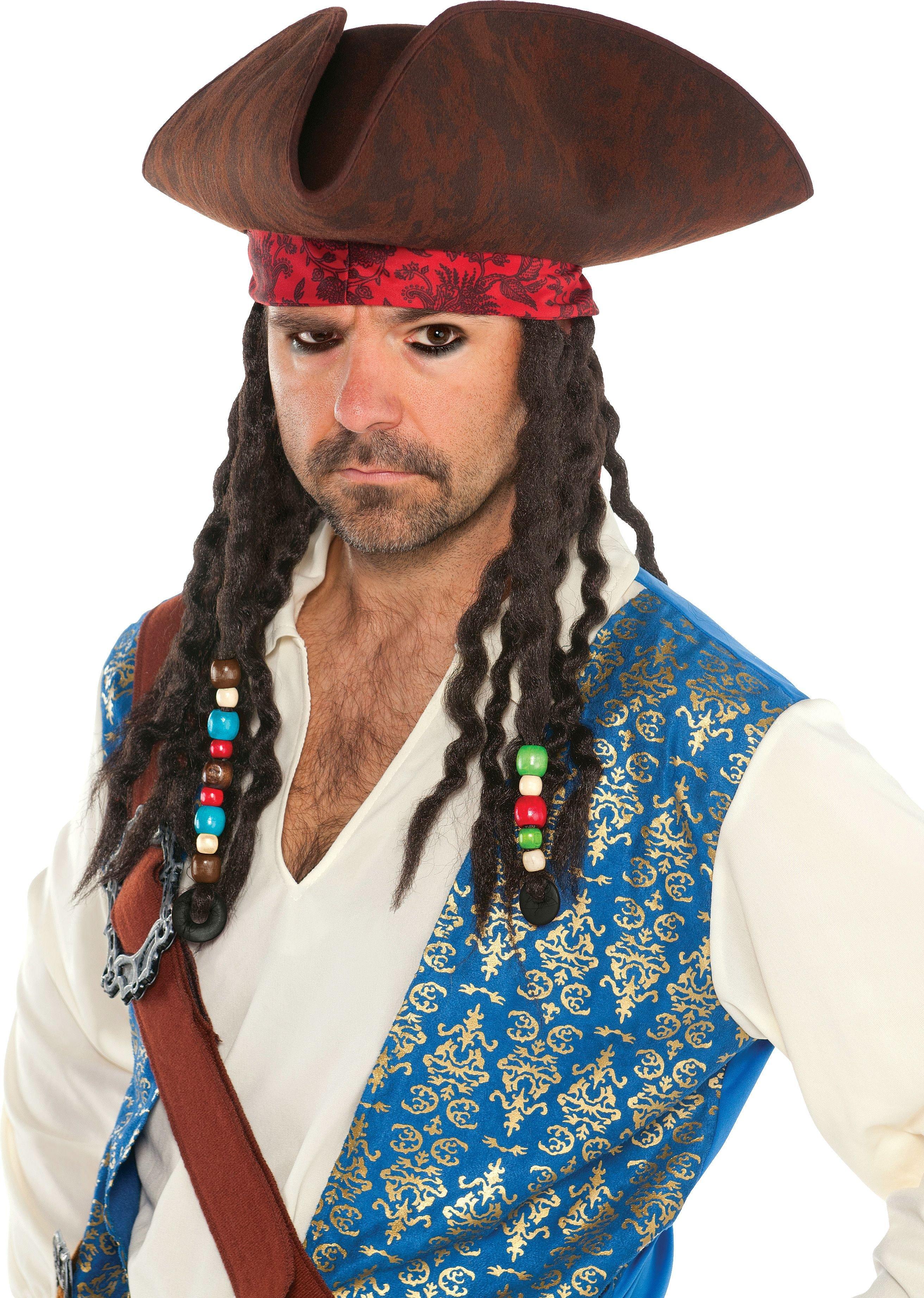 PartyCity Pirates of the Caribbean Hat With Braids | Hamilton Place