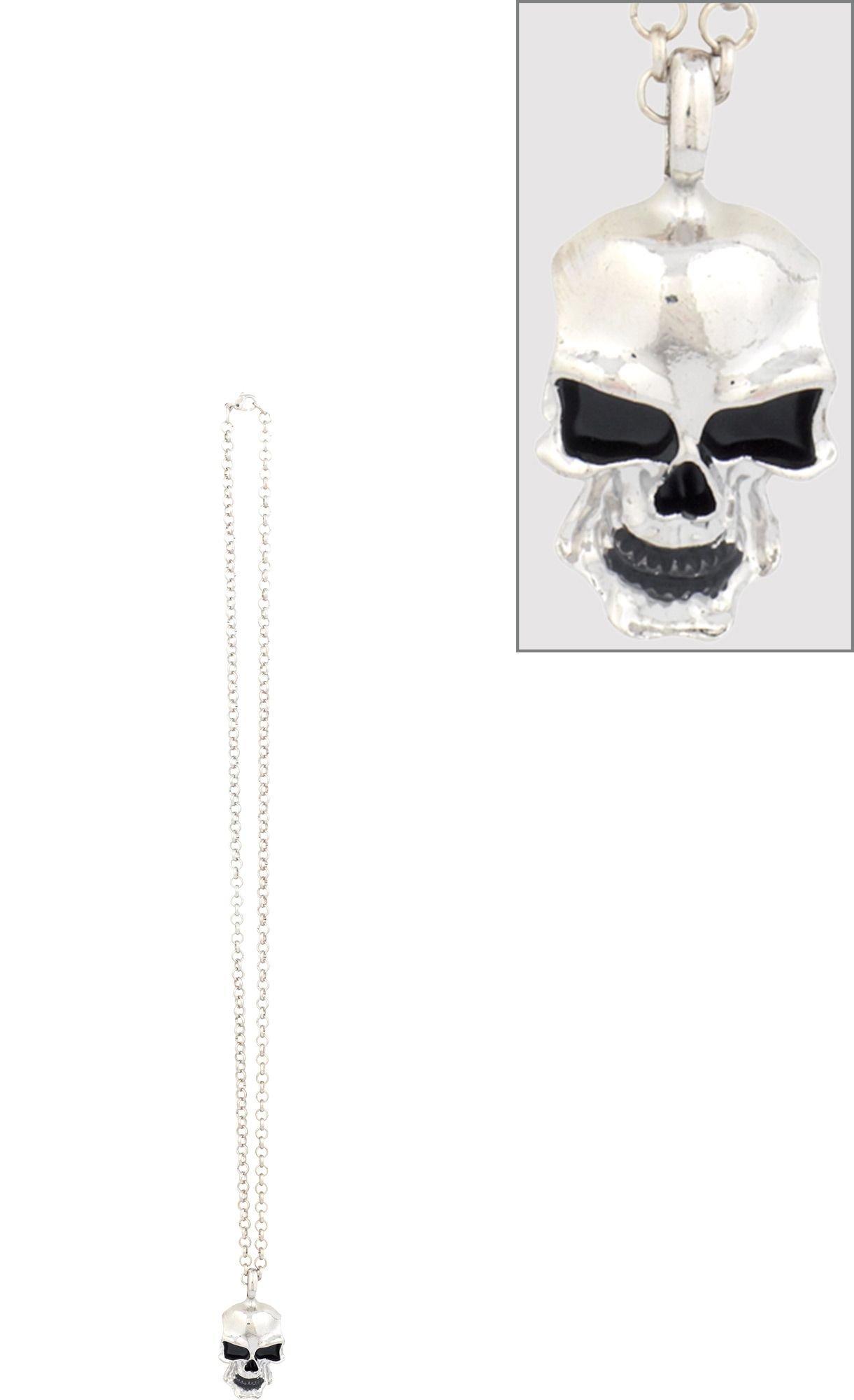 PartyCity Silver Skull Necklace | Hamilton Place
