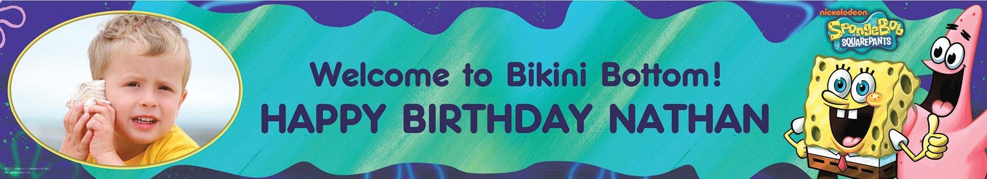 Spongebob Birthday Banner
