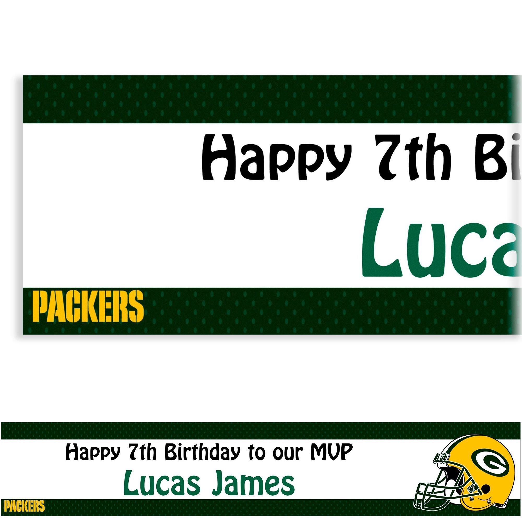 NFL Custom Green Bay Packers Banner 6ft at Hamilton Place in ...