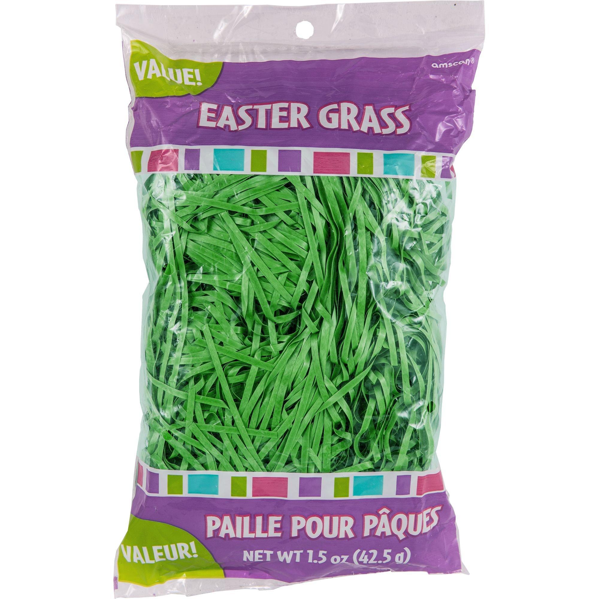 Forest Green Plastic Easter Grass 1.5oz | Party City
